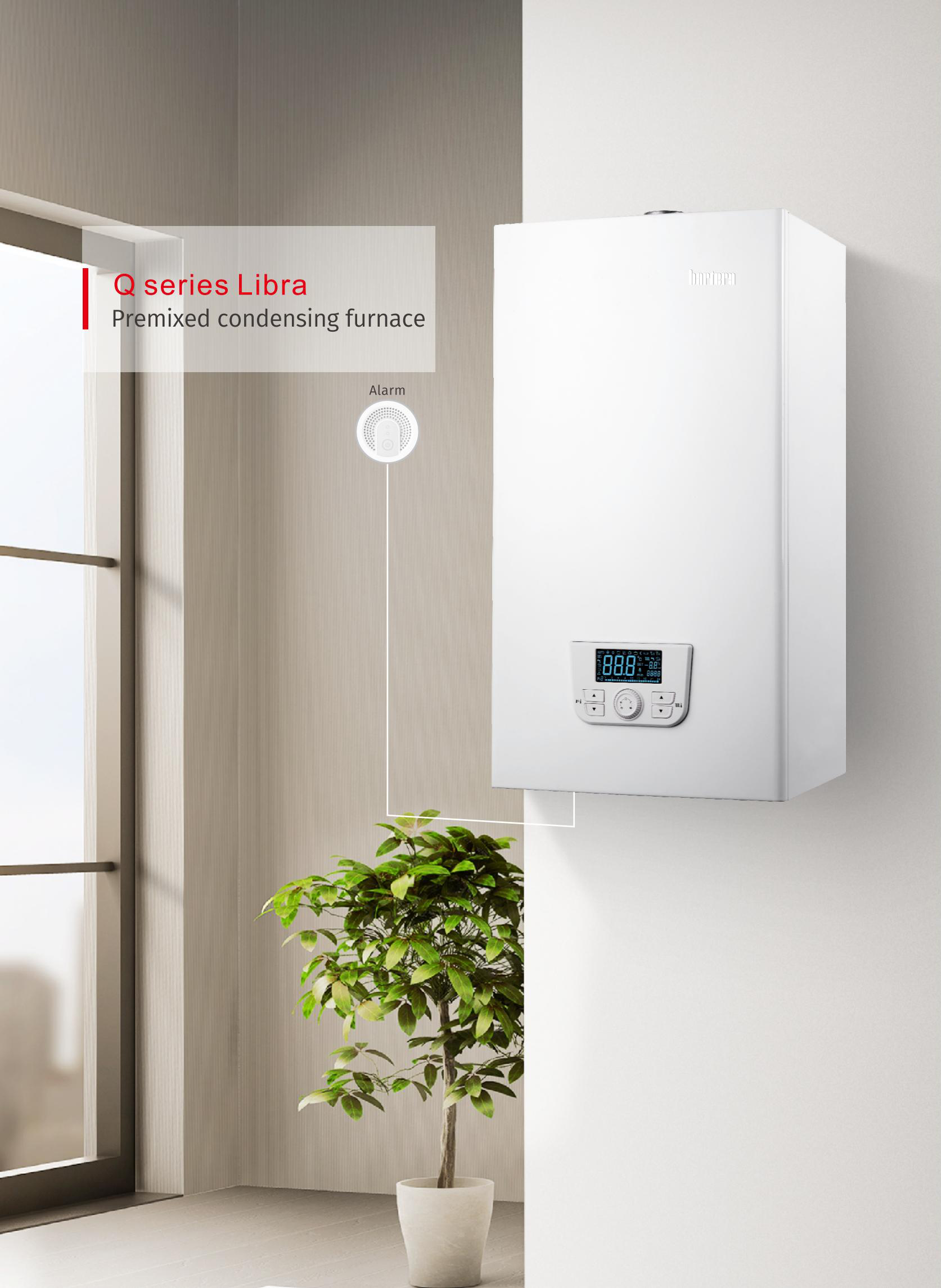 20-40kW Plate Heat Exchanger Gas Heating Hot Water Boiler - Guangdong ...