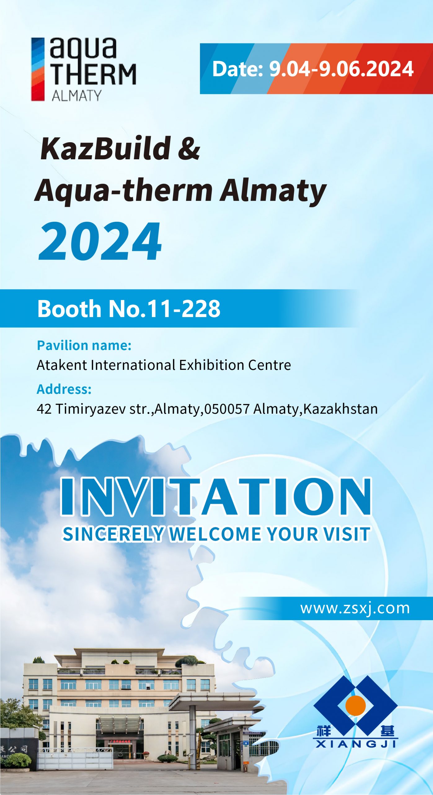 Join Us at KazBuild & Aqua-therm Almaty 2024! - Guangdong Xiangji ...